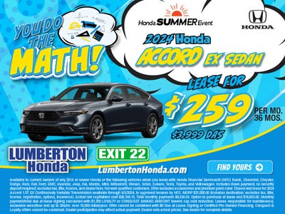 Honda Deals and Specials | Lumberton Honda in NC